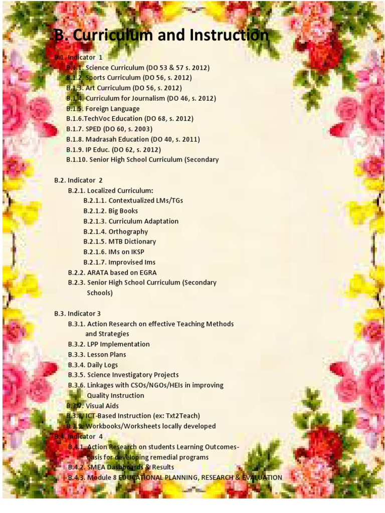 Sbm-Mov Cover Page | PDF | Curriculum | Lesson Plan