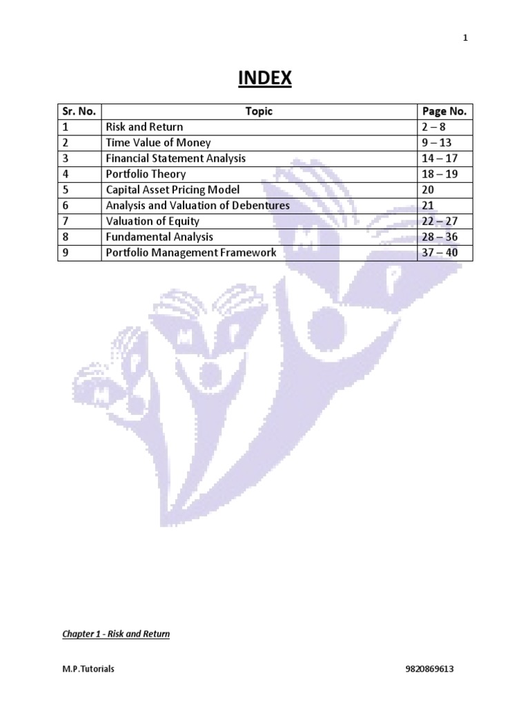 Portfolio Management and SAPM Book Tybms and Tybfm | Download Free PDF | Bonds (Finance ...