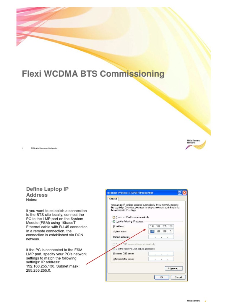 Flexi WCDMA BTS Commisioning | PDF | Asynchronous Transfer Mode | Ip Address