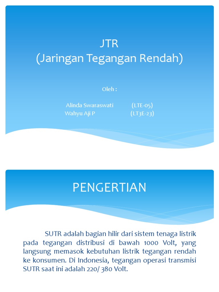 Jaringan Tegangan Rendah: Fungsi dan Komponen | PDF | Komputer
