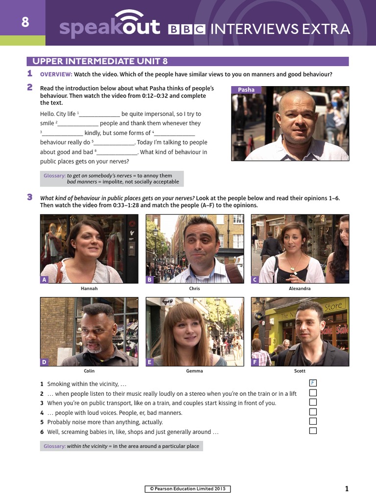 So Uin U8 Interviews Worksheet | PDF