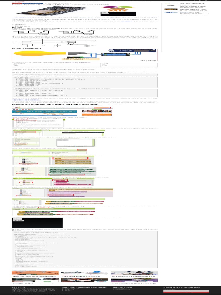 Home Automation With MIT App Inventor and ESP8266 | PDF | Relay ...