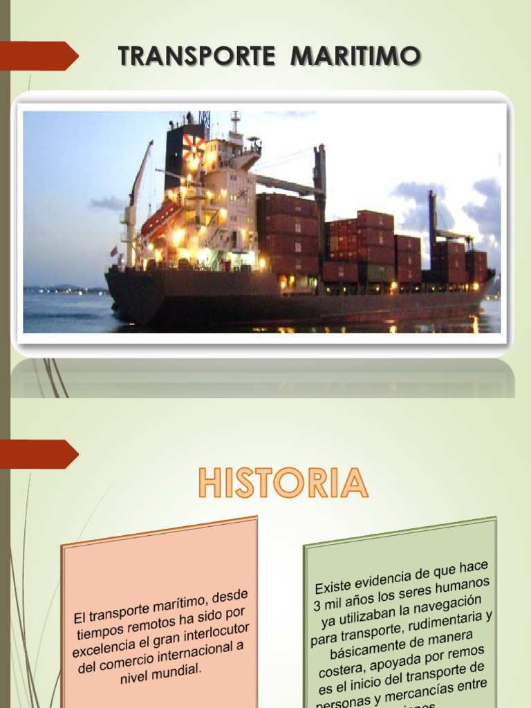 Transporte Maritimo | PDF | Buques | Transporte