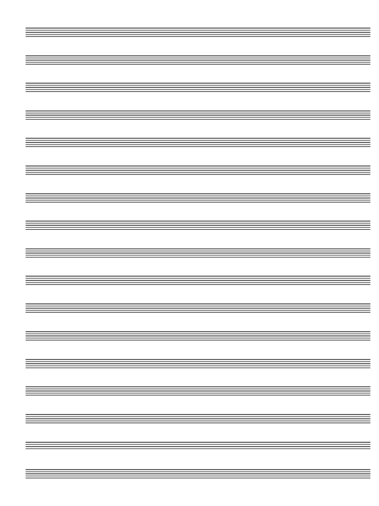 Hoja Pentagramada A3 | PDF