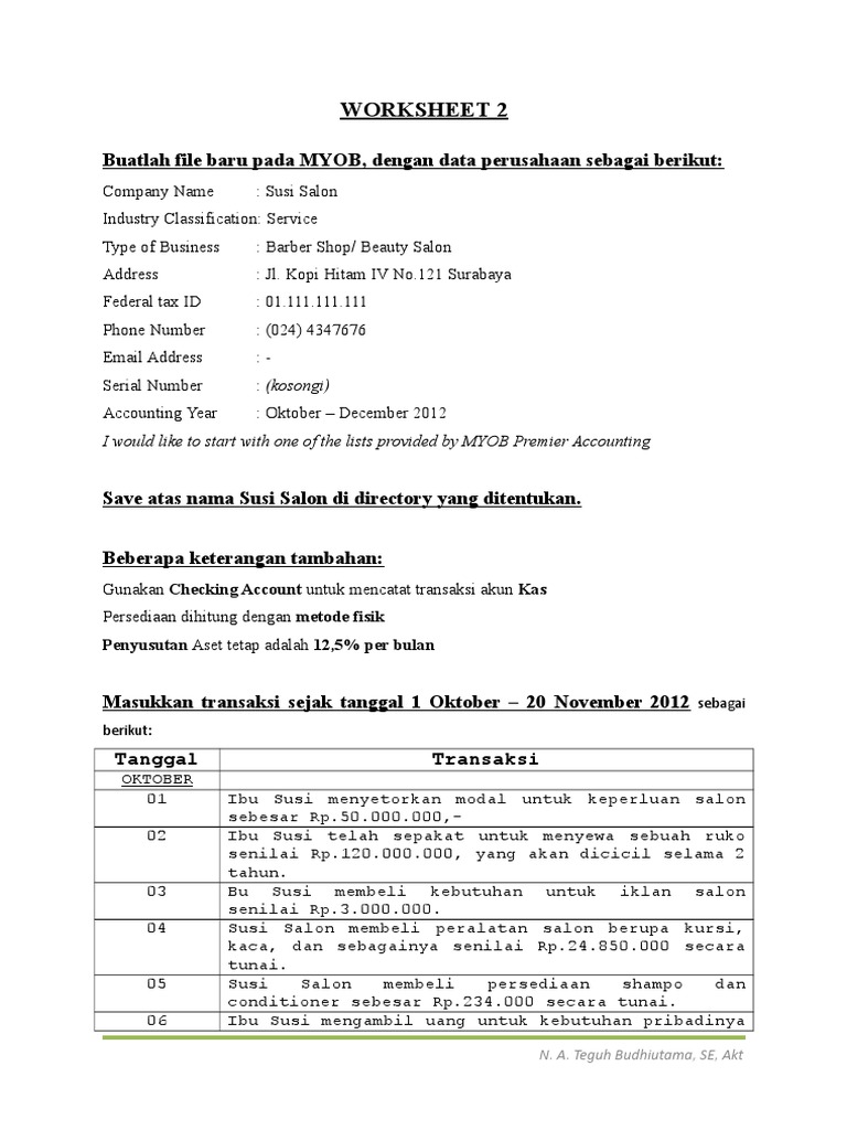 Worksheet 5 - Susi Salon | PDF | Hukum | Griya & Taman