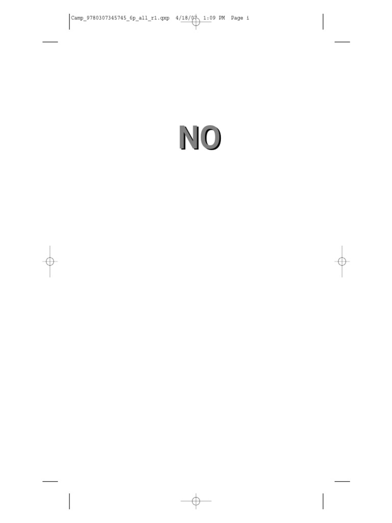 No by Jim Camp | PDF | Negotiation | Predation