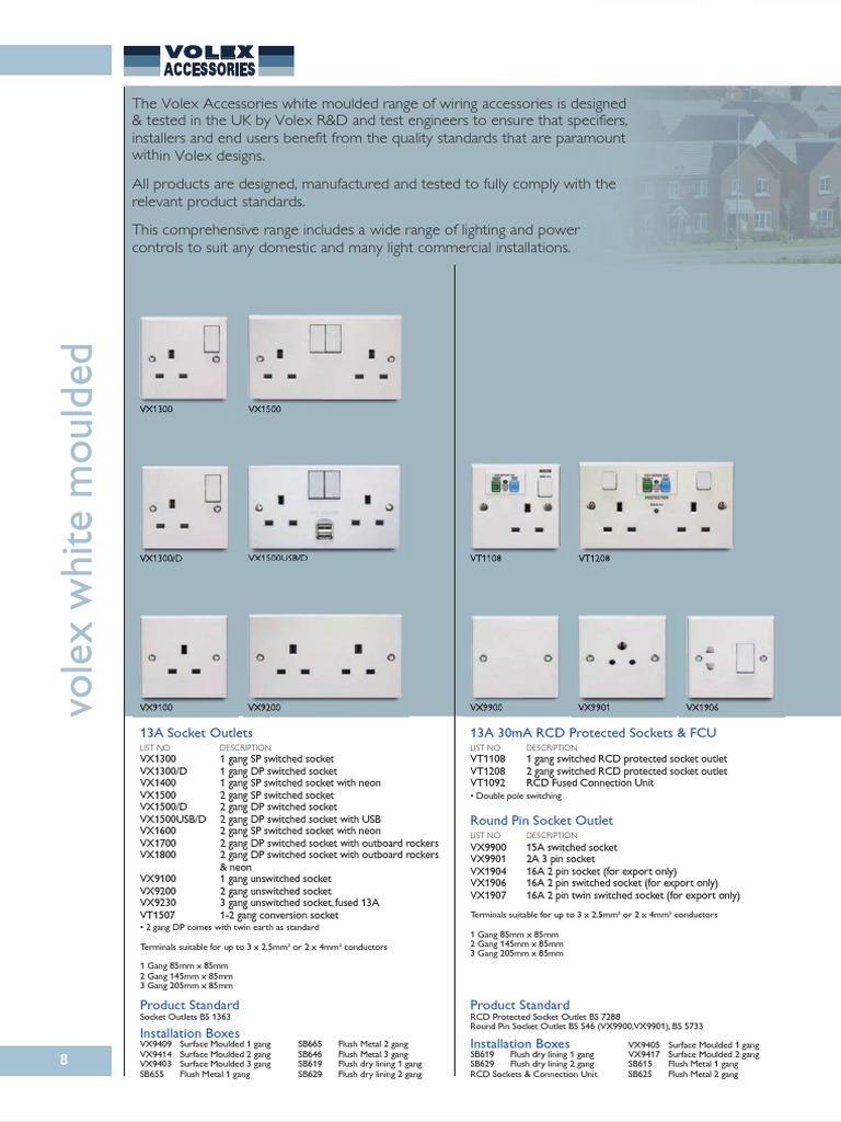 Volex Accessories PDF | PDF | Ac Power Plugs And Sockets | Equipment