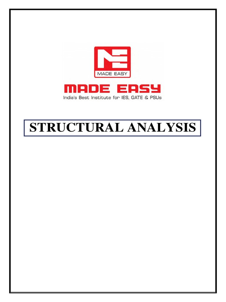 Structure Analysis Made Easy Notes 2019 PDF | PDF | Applied And ...