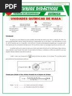 Unidades Químicas de Masa - QUIMICA | PDF | Mole (Unidad) | Masa