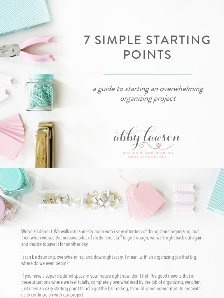 7 Simple Starting Points Guide | PDF | Self-Improvement