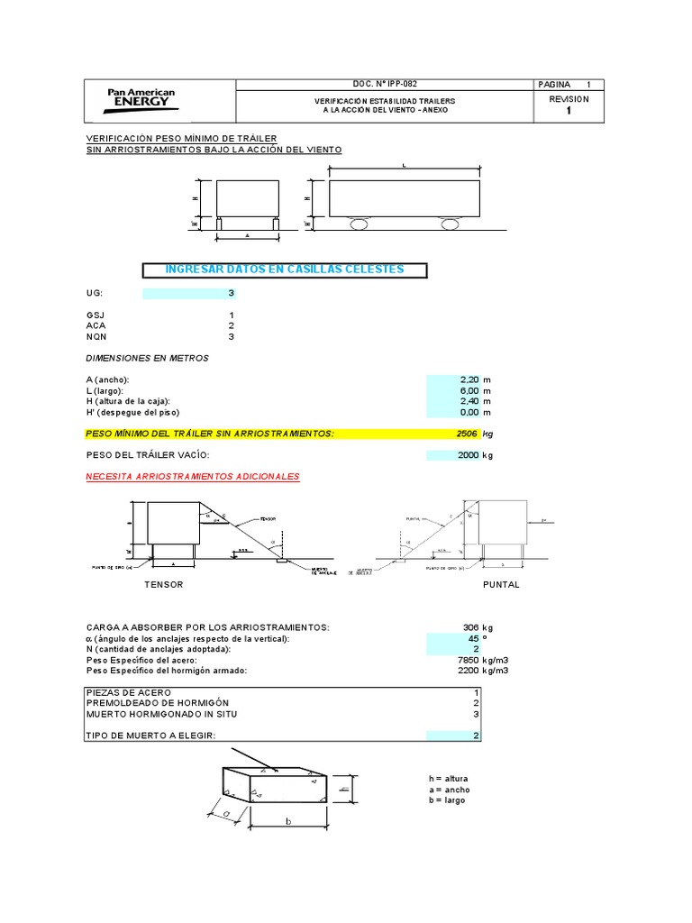 Verificación Peso Trailers Vacíos | PDF | Ingeniería estructural ...
