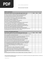 Environmental Site Inspection Checklist | PDF | Wastewater | Road