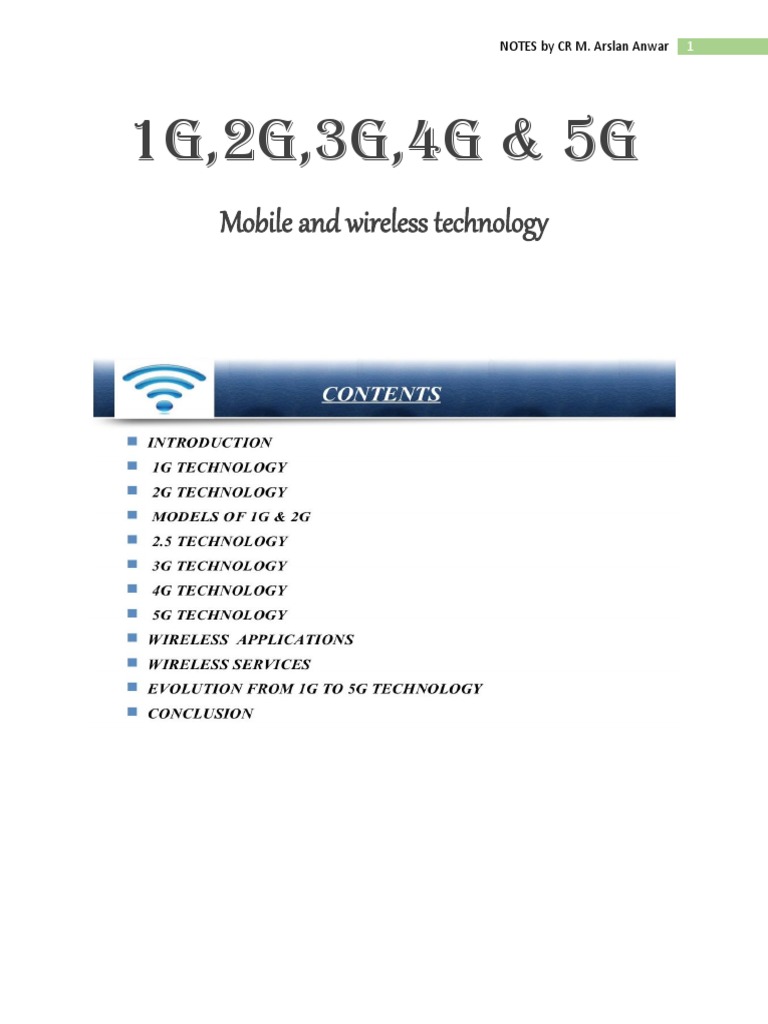 1G 2G 3G 4G 5G PDF | PDF