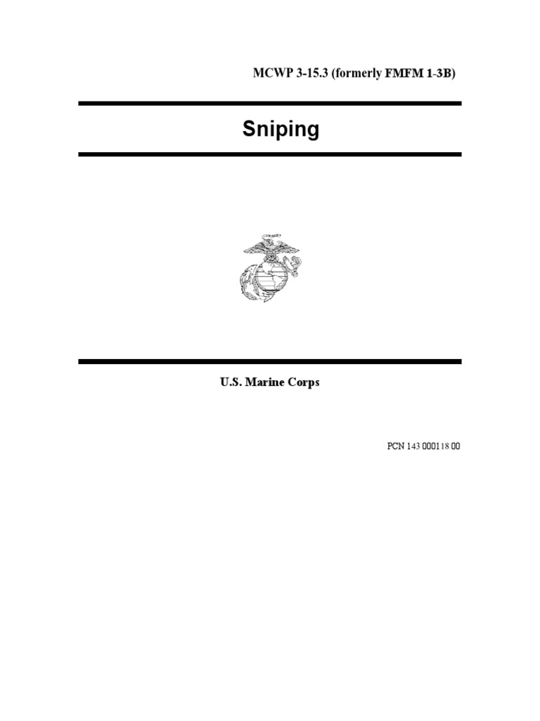 US Marine Corps Sniping MCWP 3 15.3 PDF | PDF