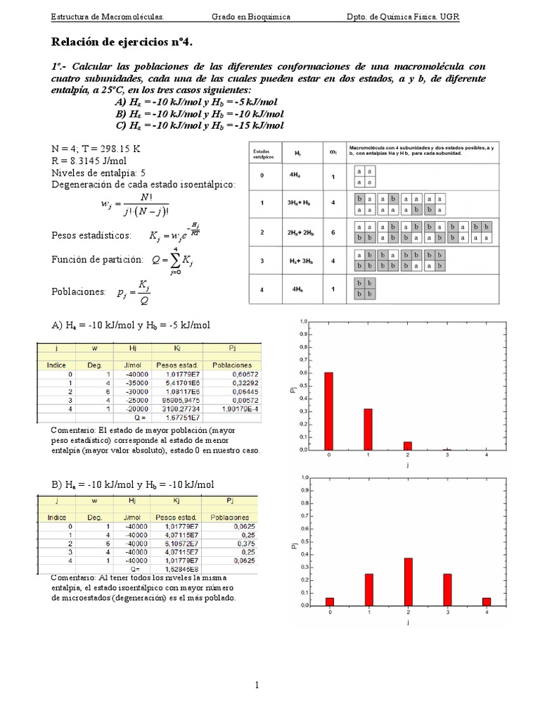 RP4 Con Soluciones | PDF | Entalpía | Estructura proteica