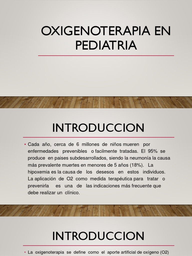 Oxigenoterapia en Pediatria | PDF | Enfermedades y trastornos | Medicina