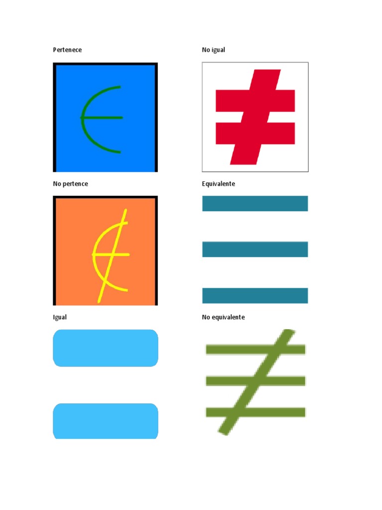 Simbolos de Conjuntos | PDF