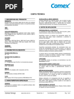 Comex - Ficha Tecnica - Velmar | PDF | Pintar | Materiales