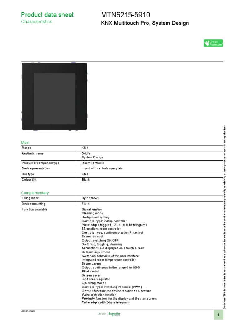 KNX MTN6215-5910 | PDF | Touchscreen | Computer Engineering