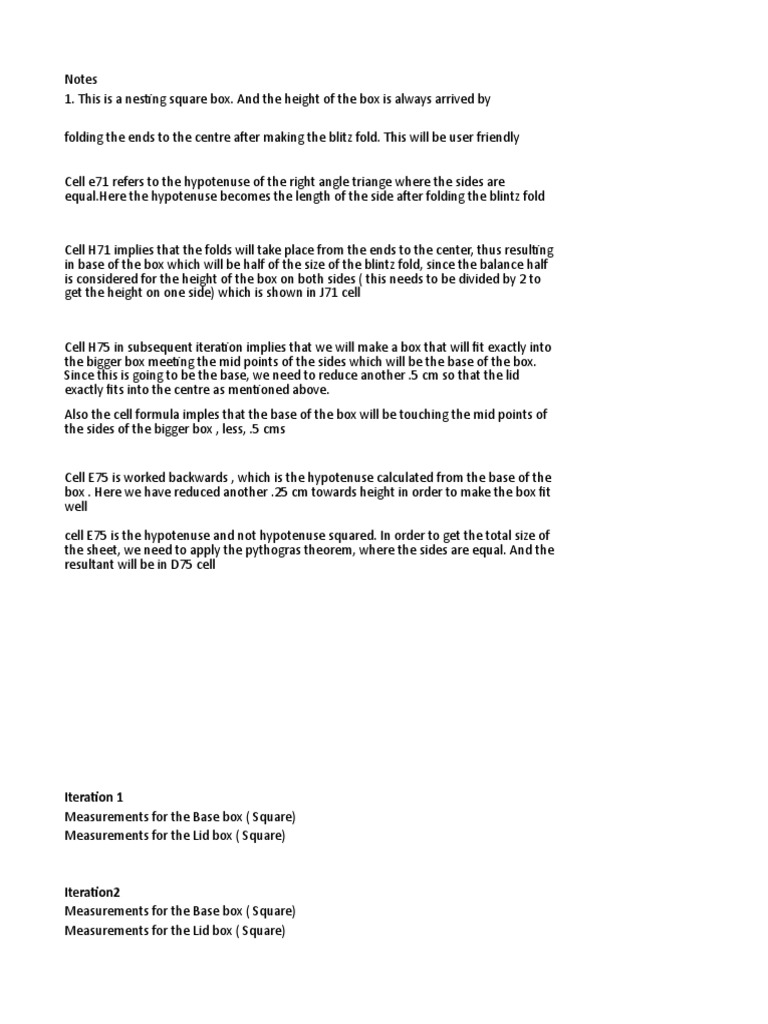 Nesting Square Box Measurements | PDF | Geometry | Teaching Mathematics