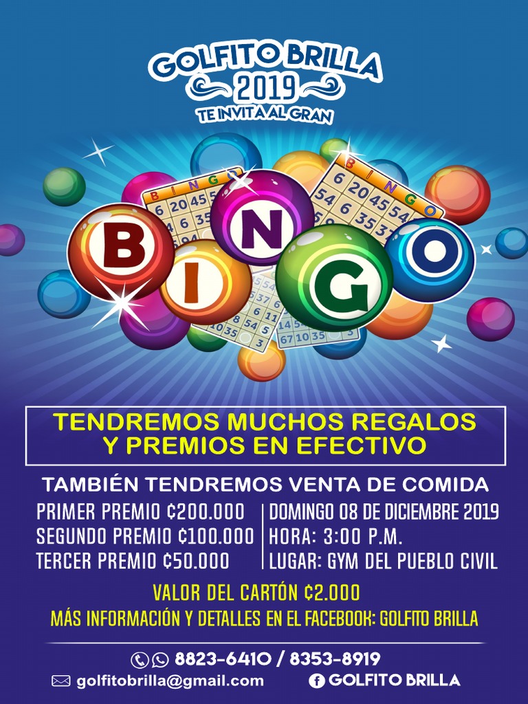 Bingo a Beneficio: Premios y Comida | PDF