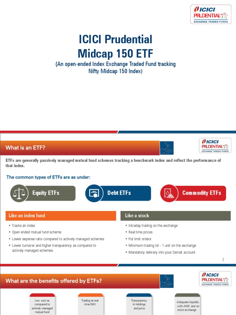 Understanding Index ETFs: Benefits of the ICICI Prudential Midcap 150 ETF | PDF | Exchange ...