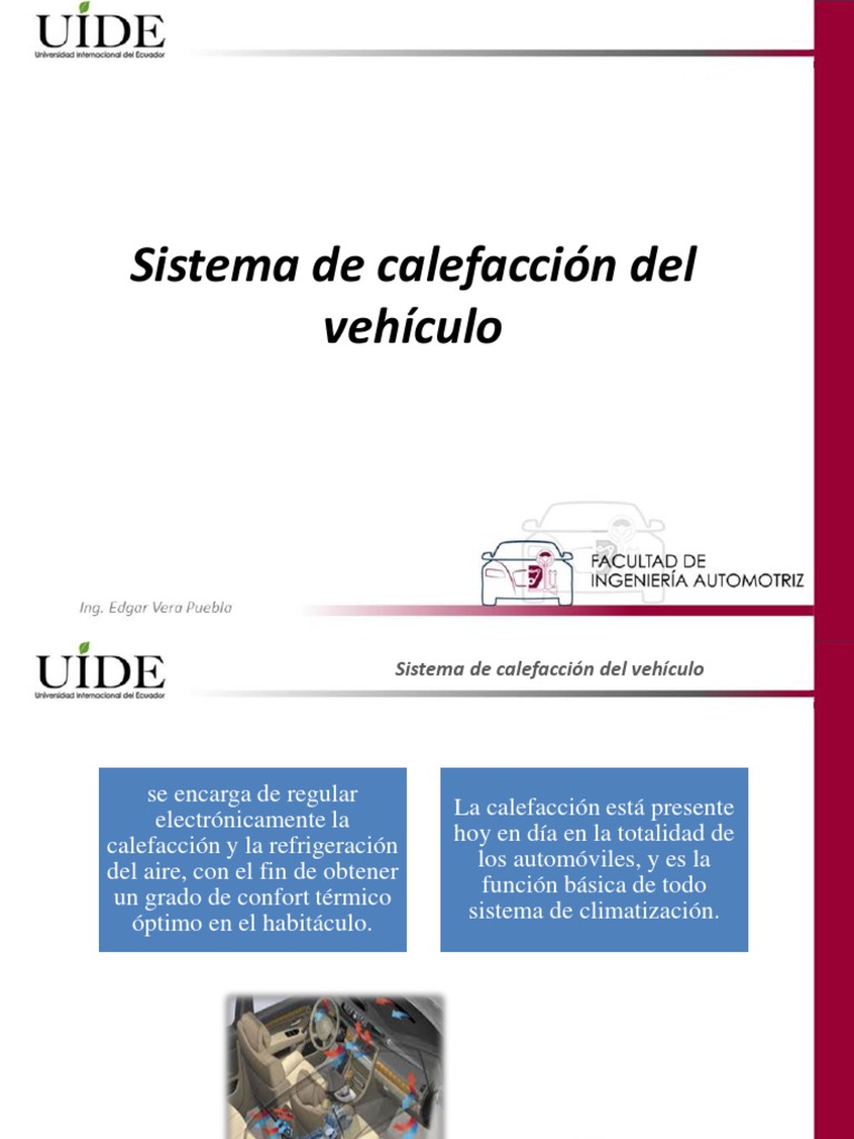 Sistema de Calefacción Del Vehículo | PDF | Radiador | Caldera