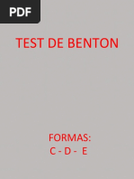 Test de Retención Visual de Benton | PDF | Memoria | Percepción