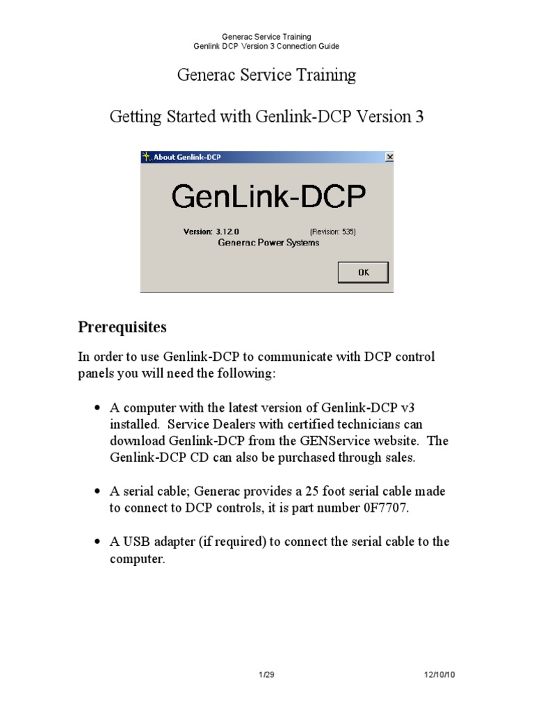Genlink-DCP Version 3 Connection Guide | PDF | Microsoft Windows ...