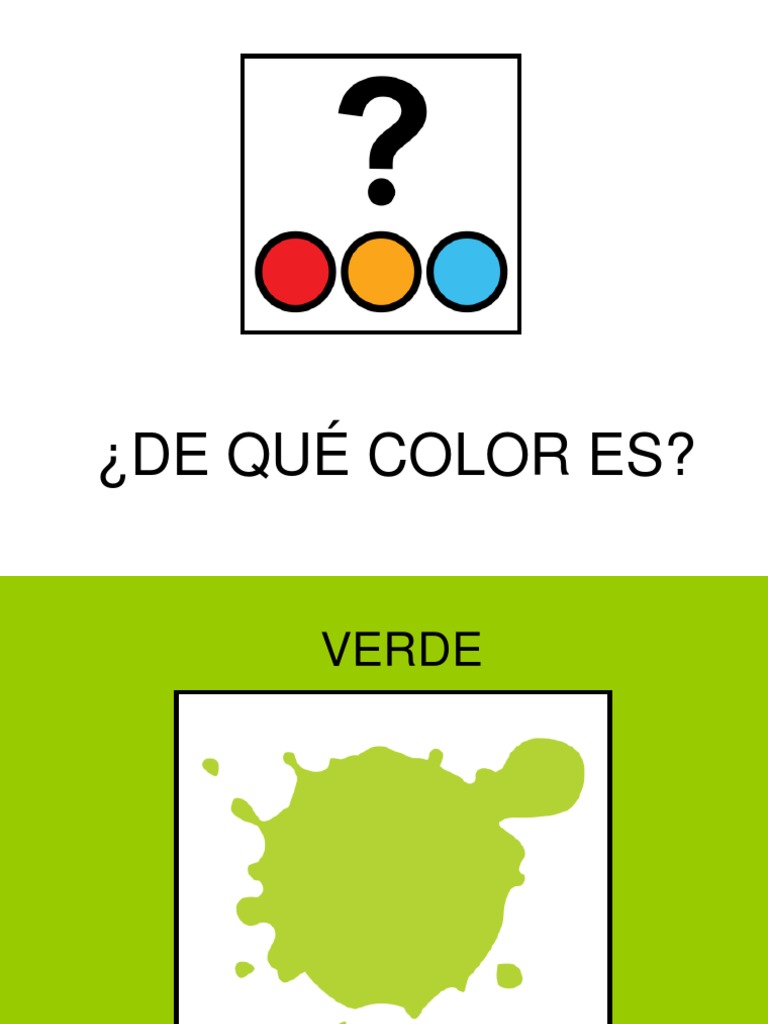 De Que Color Es | PDF