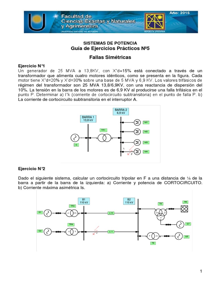 Guia 5 - Fallas Simetricas | PDF | Ingeniería de la Energía ...