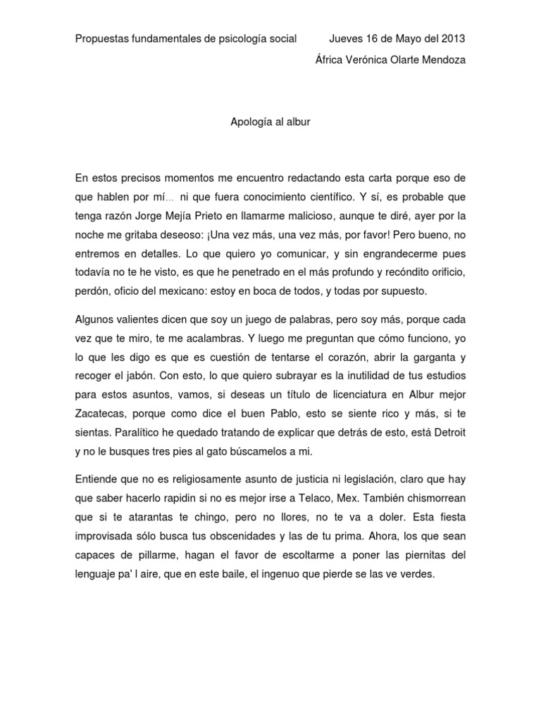 El albur: Un juego de palabras mexicano | PDF