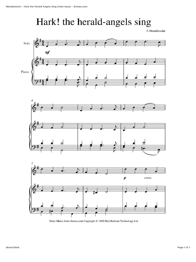 Hark! The Herald Angels Sing PDF | PDF