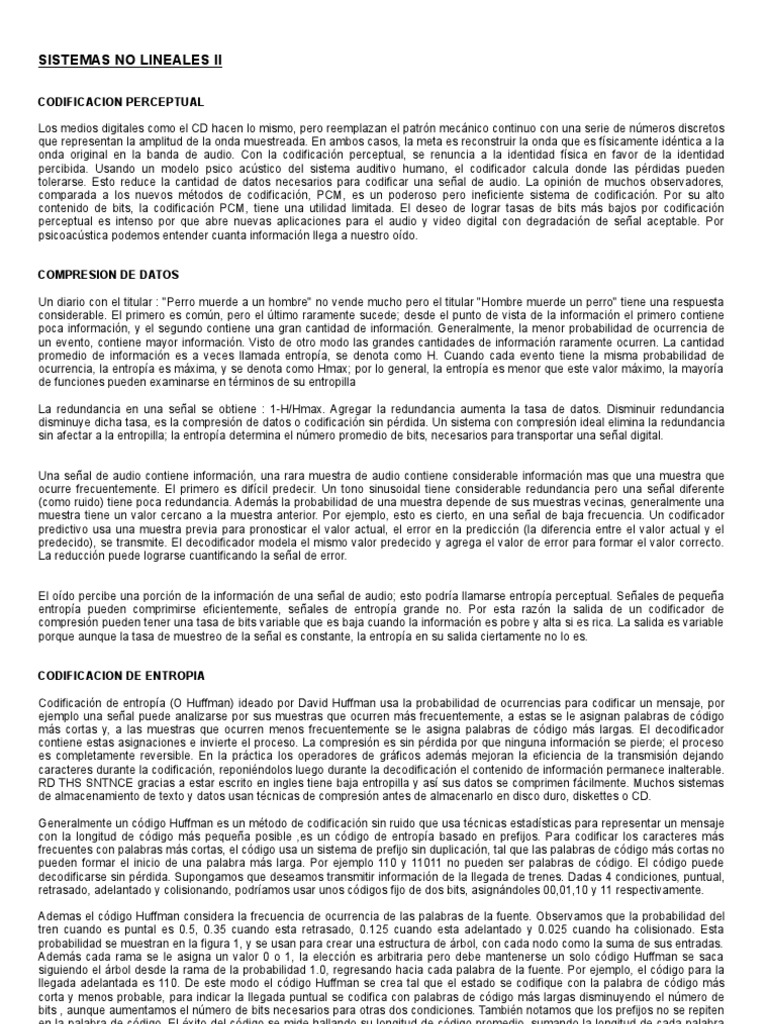 CODIFICACI+ôN PERCEPTUAL - SNLII | PDF | Sonido | Oído