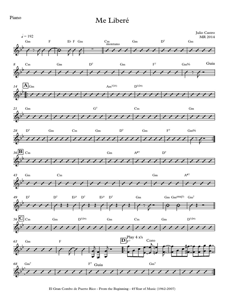 Me Libere Piano PDF | PDF