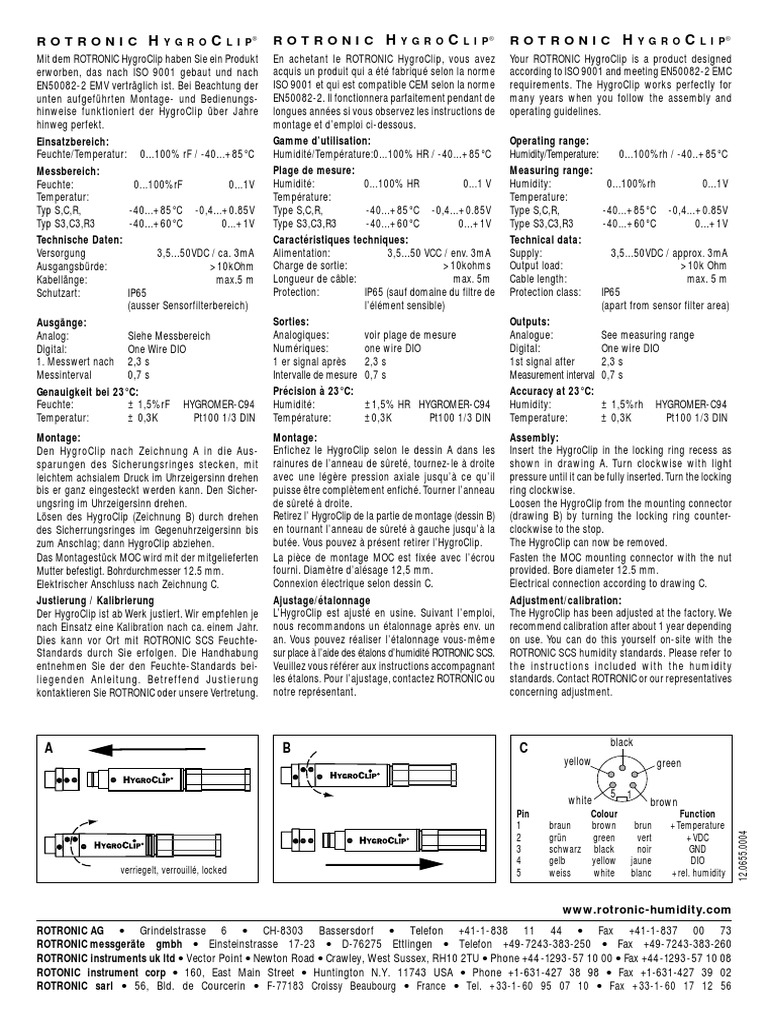Manual HygroClip | PDF