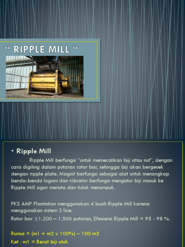 Ripple Mill | PDF