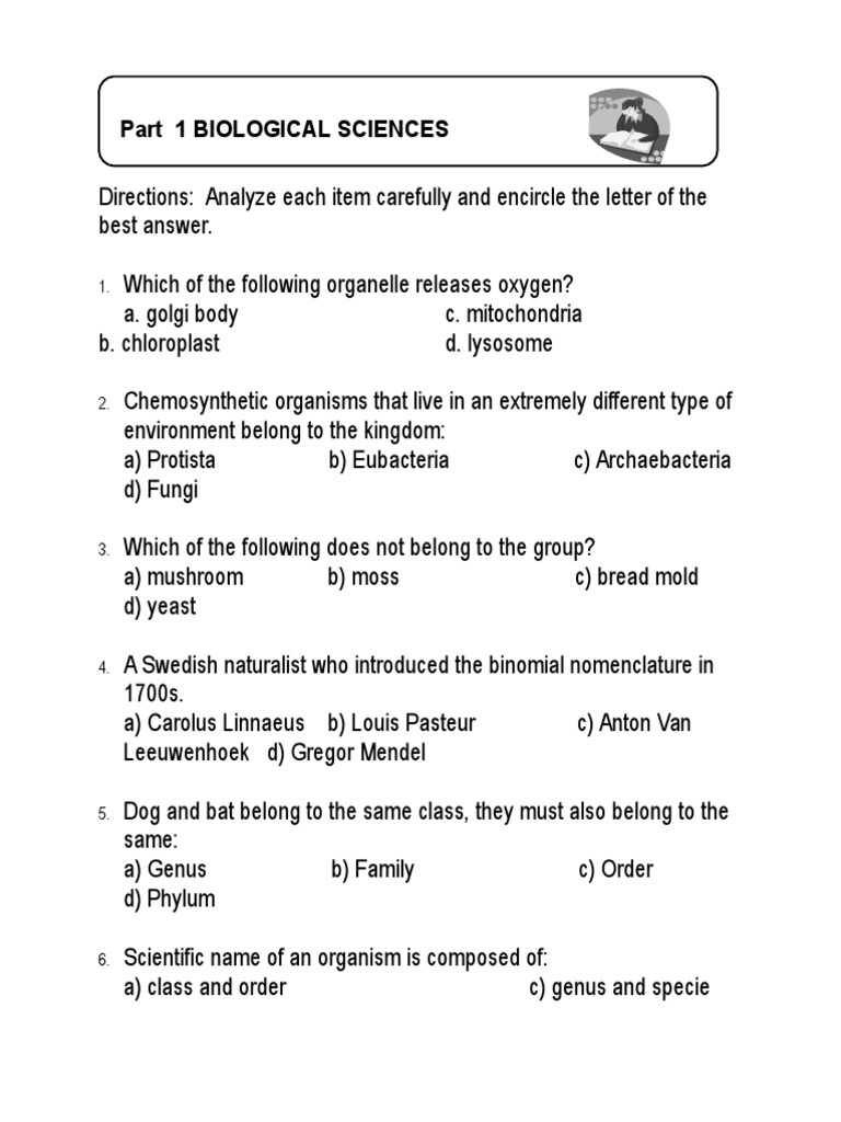 Biological Science Major Test Item B | PDF | Plants | Gene