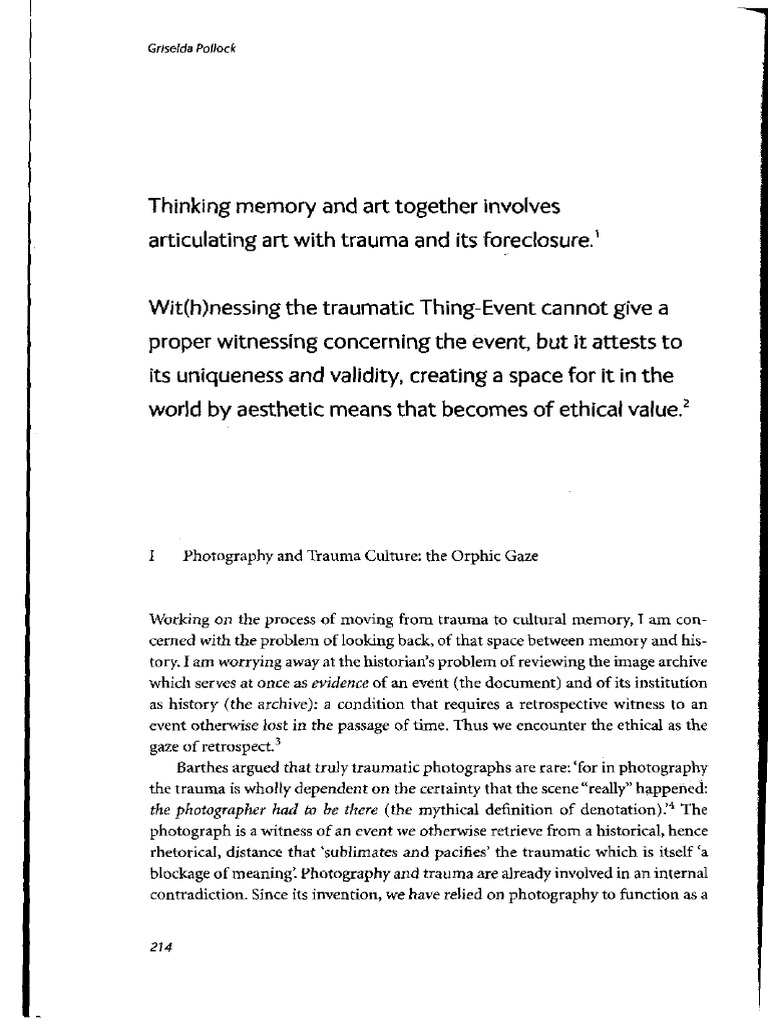 Pollock - Dying, Seeing, Feeling (Com Comentário de WJT Mitchell) | PDF
