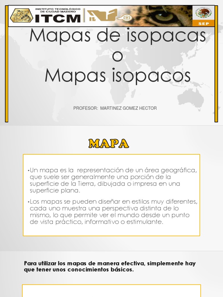 Mapas de Isopacas 1 | PDF | Depósito de petróleo | Mapa