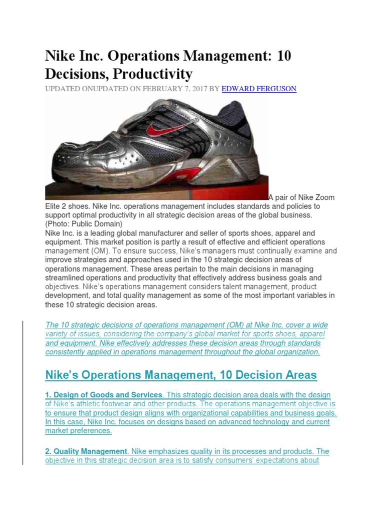Nike Inc | PDF | Corporate Social Responsibility | Nike