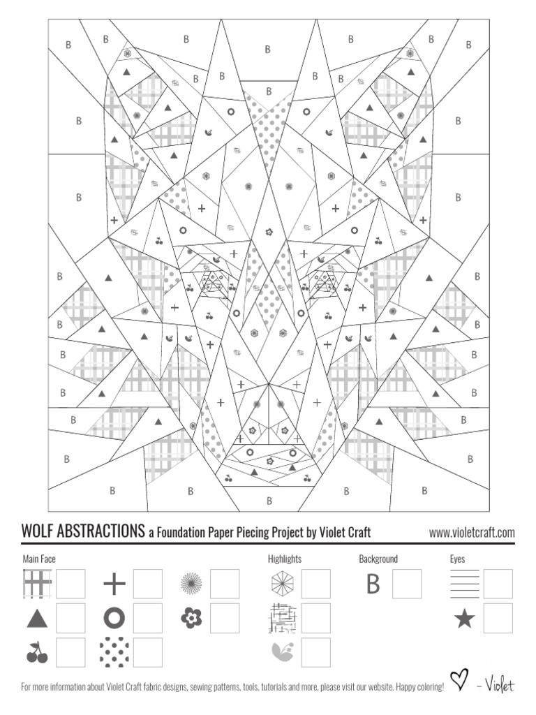 Foundation Paper Piecing - LOBO - The Wolf Abstractions Quilt ...