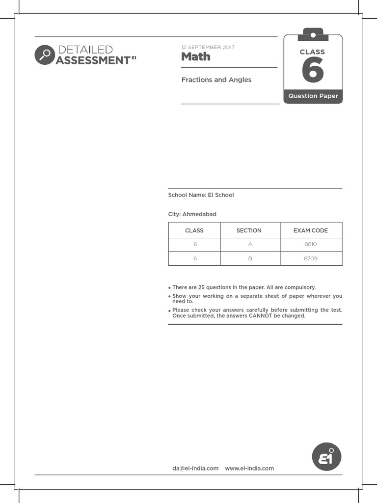 Question Paper Maths | PDF | Elementary Mathematics | Elementary Geometry