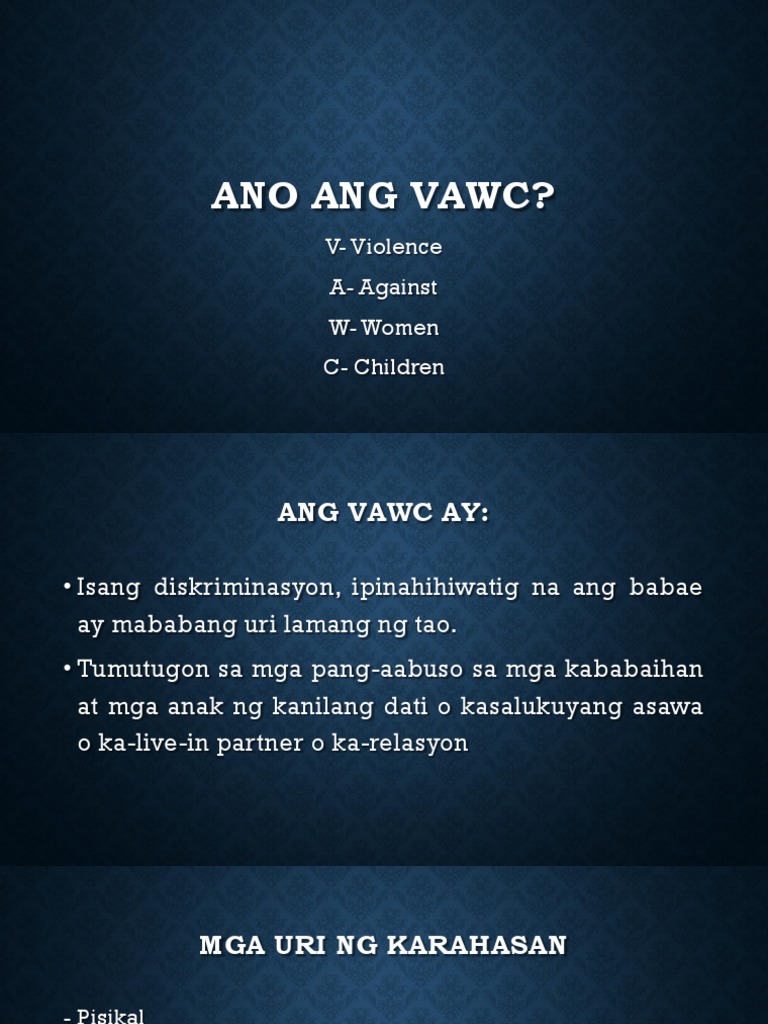 Ano Ang VAWC | PDF