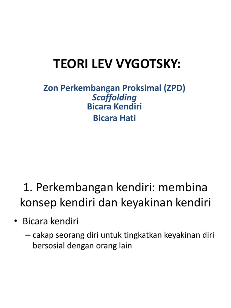 Teori Lev Vygotsky | PDF