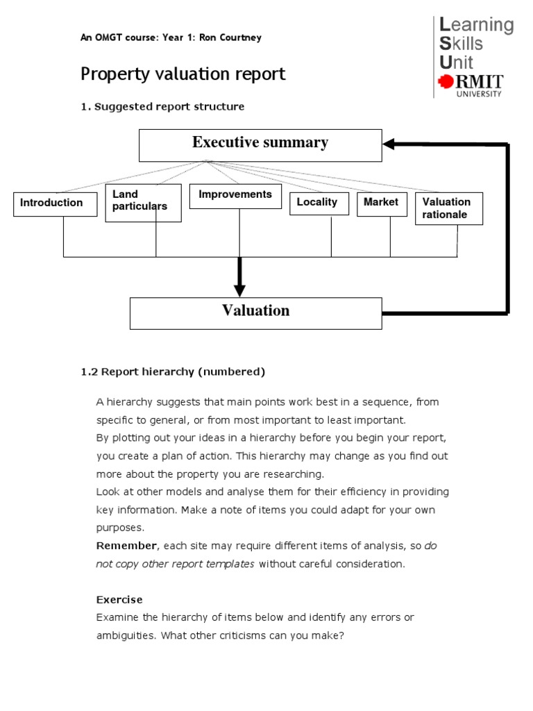 Property Valuation Report | PDF | Business
