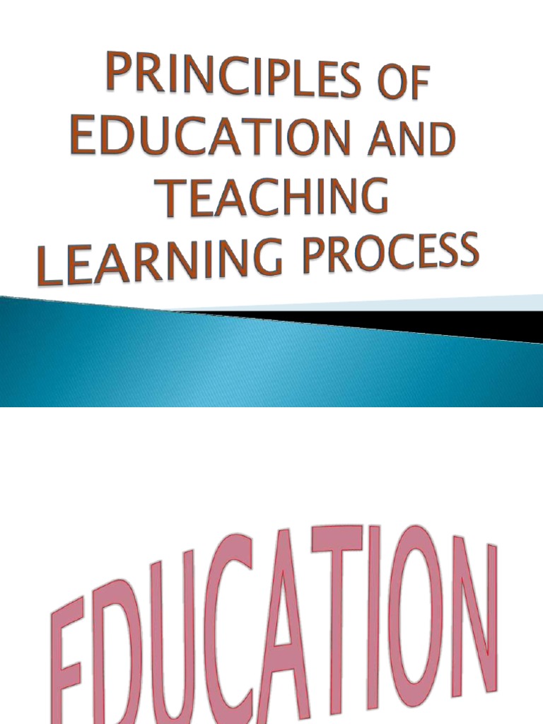 Principles of Education | PDF | Lesson Plan | Philosophy Of Education