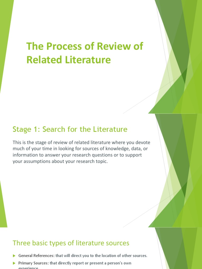 The Process of RRL | PDF