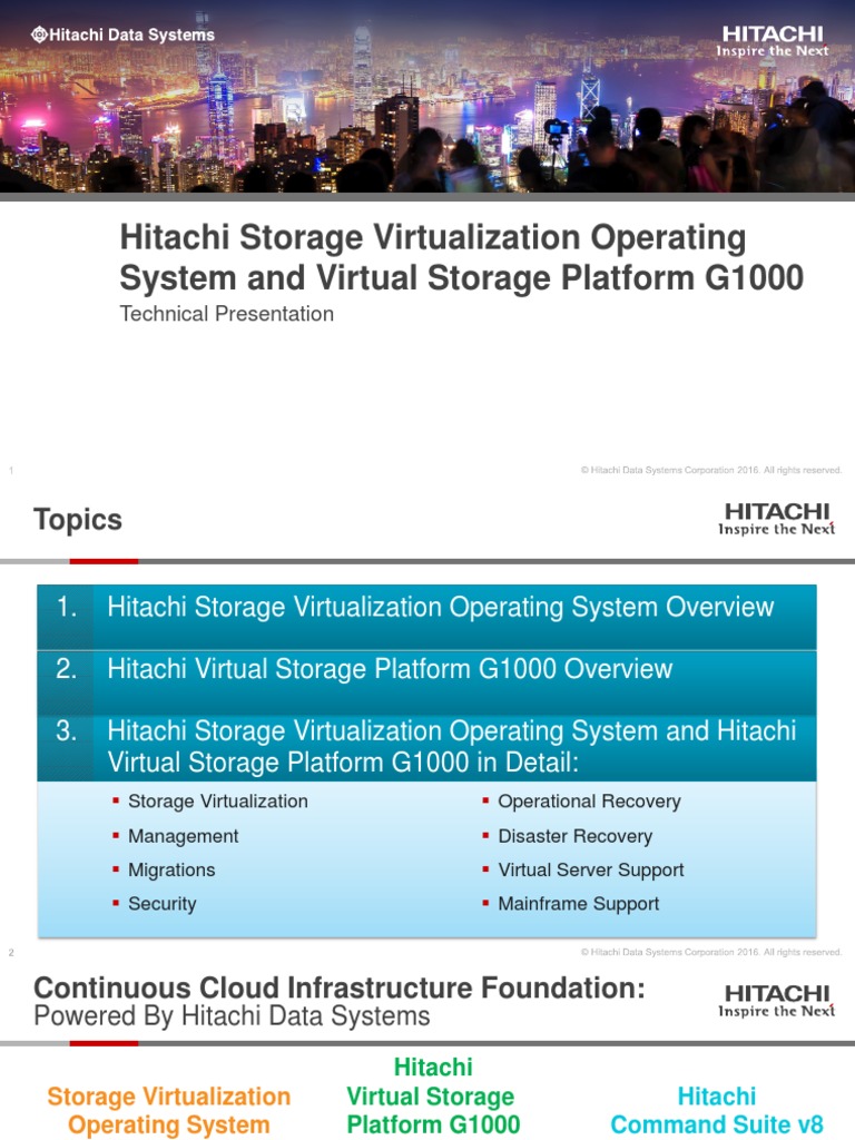 Hitachi G1k Technical Presentation - 2016 | PDF | Virtualization ...