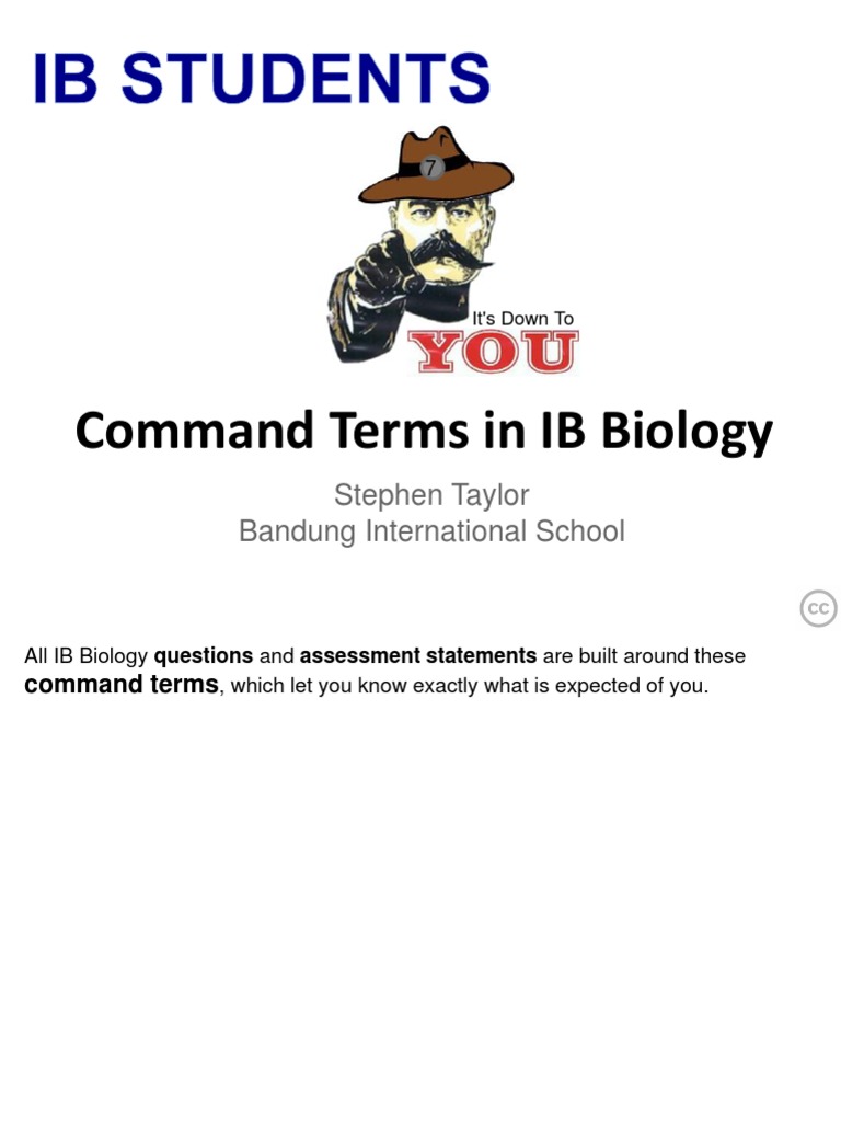 IB Biology Action Verbs Command Terms | PDF | Photosynthesis ...